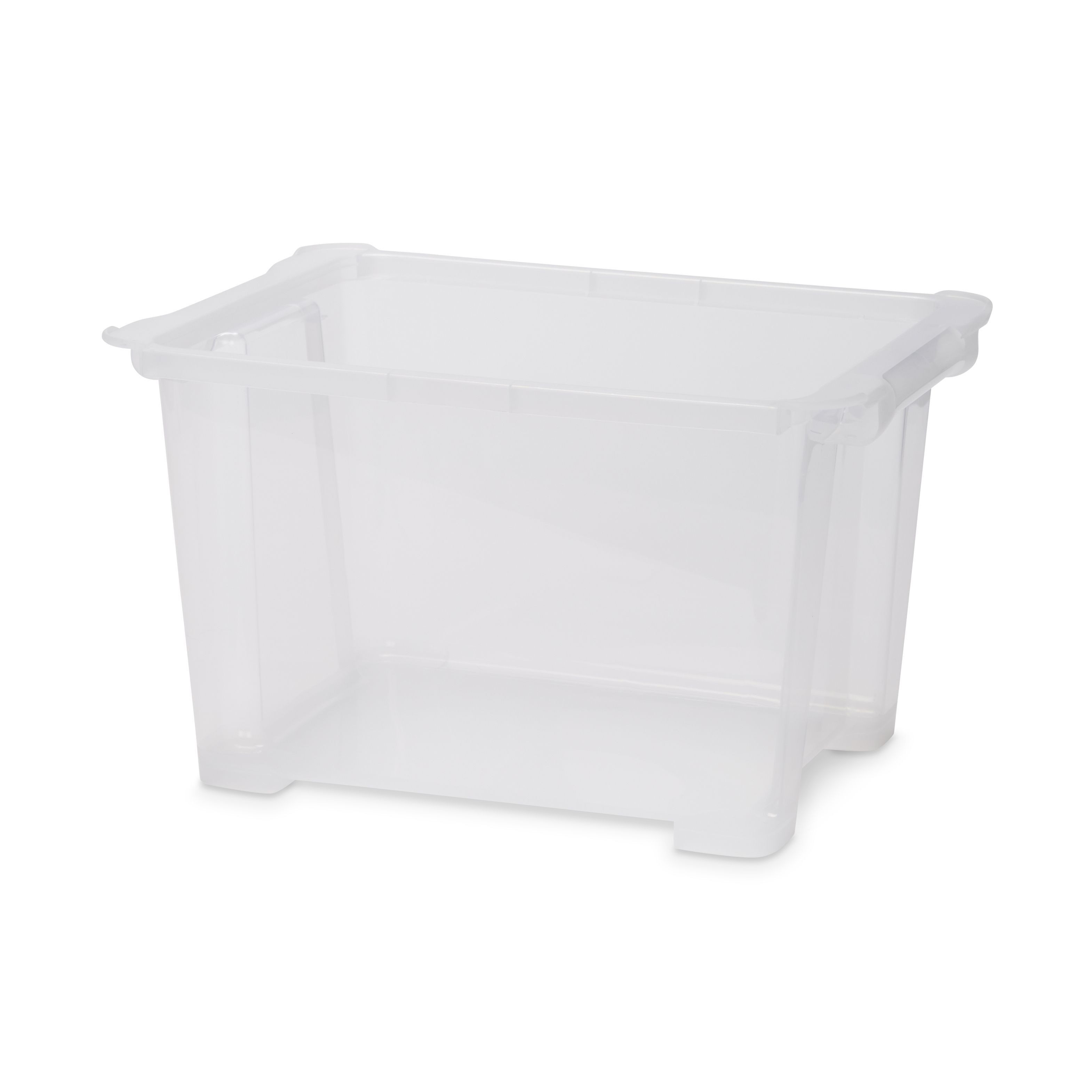 Form Kaze Clear 15L Small Plastic Stackable Storage Box by B&Q ...