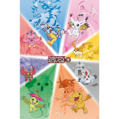 GB Eye Digimon Group 61 X 91.5Cm Maxi Poster by B&Q | ufurnish.com