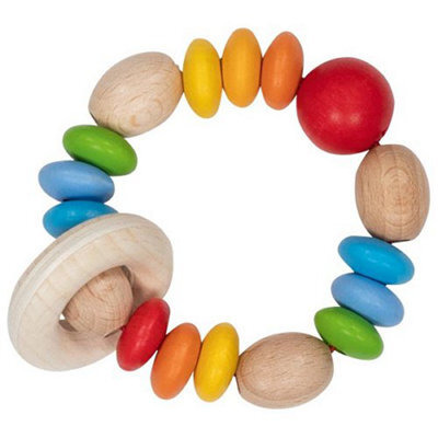 Goki Wooden Baby Touch Ring Rainbow Lenses Toddler Development Sensory ...