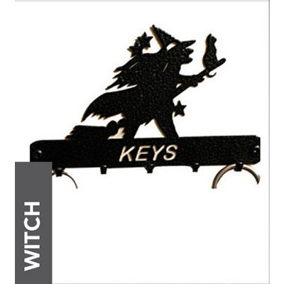 Poppy Forge Witch Key Holder - Rack - Solid Steel - W15 X H9 Cm - Black ...