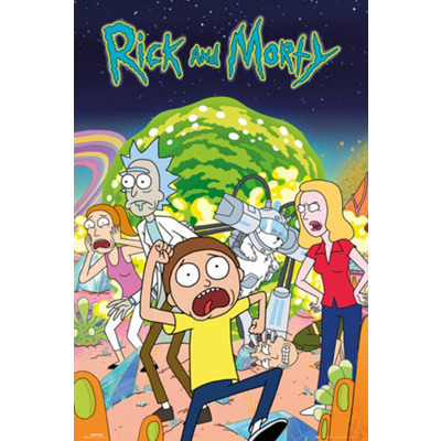 GB Eye Rick & Morty Group 61 X 91.5Cm Maxi Poster by B&Q | ufurnish.com