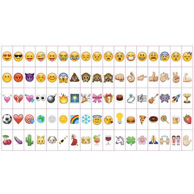 85Pc Emoji Booster Pack For A4 Lightbox by B&Q | ufurnish.com