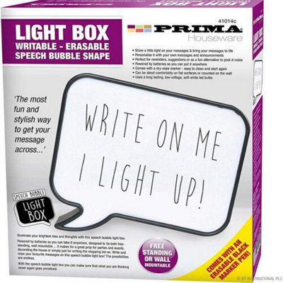 Light Up Letter Box Speech Bubble Cinematic Led Sign Wedding Party ...