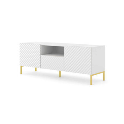 Arte Modern Surf Tv Cabinet In White Matt W1500mm X H560mm X D420mm by ...