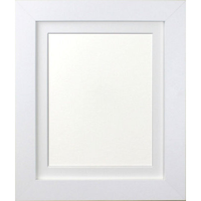 Frames By Post Metro White Frame With White Mount For Image Size 16 X ...