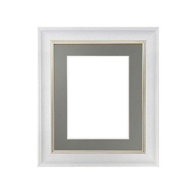 Frames By Post Scandi White Speckled Frame With Dark Grey Mount For ...