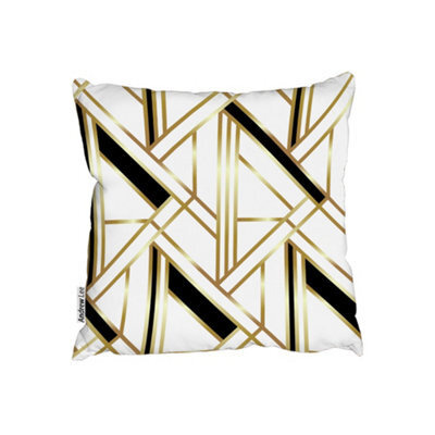Andrew Lee Cushions - Golden Art Deco (Cushion) / 60Cm X 60Cm by B&Q ...