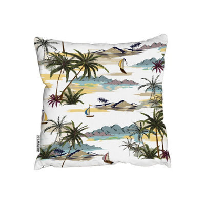 Andrew Lee Cushions - Palm Trees (Cushion) / 45Cm X 45Cm by B&Q ...