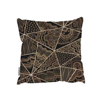 Andrew Lee Cushions - Geometric Triangles With Patterns (Cushion ...