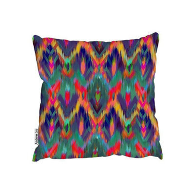 Andrew Lee Cushions - Abstract Ethnic Ikat Pattern (Cushion) / 60Cm X ...