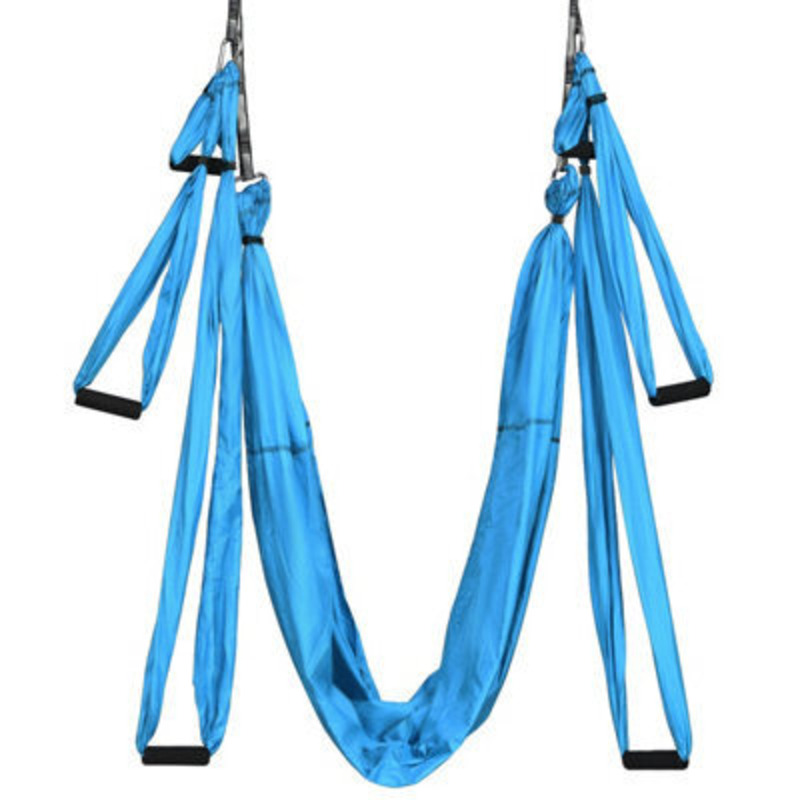 Costway Aerial Yoga Swing Set Sling Hammock Inversion Anti-Gravity With ...