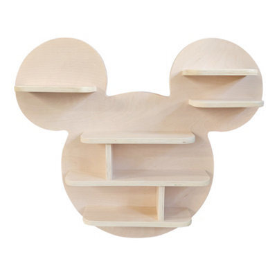 Disney Classic Mickey Mouse Small Wall Shelf, Wall Mounted Kids ...