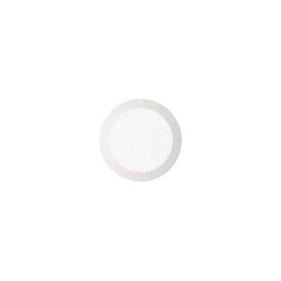 Ideal Lux Groove Led 1 Light Large Round Cool Recessed Spotlight Panel ...