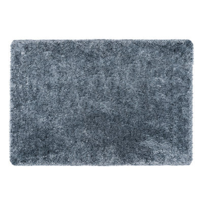 My Lux Luxurious Shaggy Smoke Blue 60Cm X 100Cm by B&Q | ufurnish.com