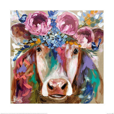 Amanda Brooks Juliette Poster Multicoloured (40Cm X 40Cm) by B&Q ...