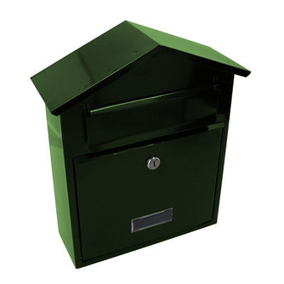 AB Tools Letter Post Mail Box Metal Green Wall Door Gate Fence Garden ...