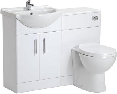 1050 Vanity Unit Furniture Set, Wash Basin Bathroom Sink, Wc, Toilet ...