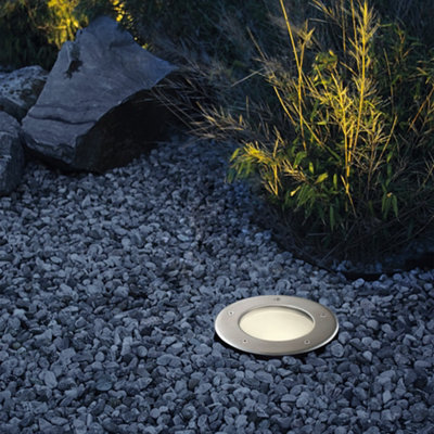 Eglo Riga 3 Stainless Steel Integrated Led Outdoor Recessed Ground ...