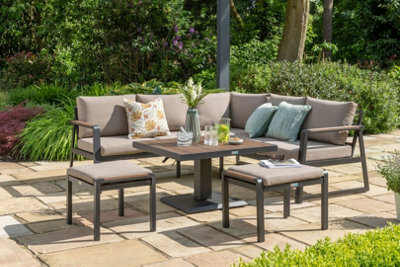 Norfolk Leisure Hemsby Mini Corner Set With Cushions by B&Q | ufurnish.com