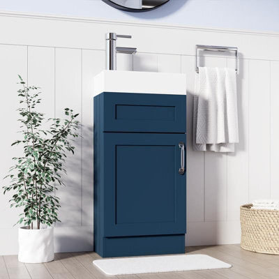 Belofay 400mm Bathroom Vanity Units With Basin With White Ceramic ...