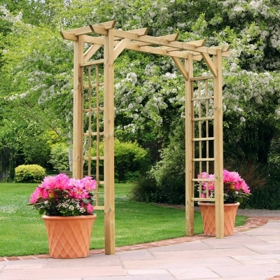 Zest Adjustable Garden Arch Twilight Arch by B&Q | ufurnish.com