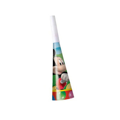 Mickey Mouse Clubhouse Horn Party Favours (Pack Of 6) Multicoloured ...