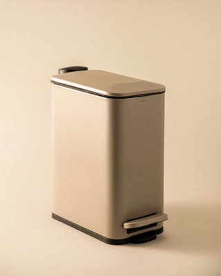 Cosmic Bathroom Bin Trash Can, 5L Capacity, Beige. Collection ...