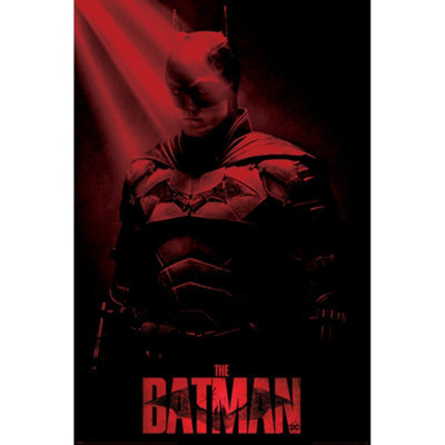 DC comics Batman Crepuscular Rays Poster Black/red (91.5Cm X 61Cm X 0 ...