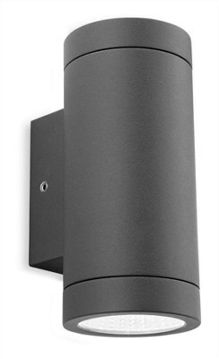 Luminosa Lighting Luminosa Shelby Led 2 Light Outdoor Up Down Wall ...