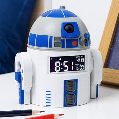Disney Star Wars R2D2 Digital Alarm Clock by B&Q | ufurnish.com