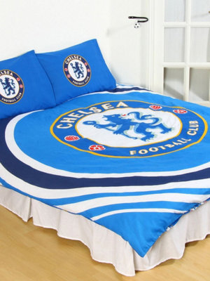 Chelsea Fc Pulse Double Duvet Cover And Pillowcase Set by B&Q ...