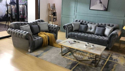 ABC Elegance Sofa Suite 3+2 Seater / Living Room Sofa by B&Q | ufurnish.com