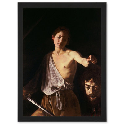 Artery8 Caravaggio 1610 David With Head Goliath Painting Wall Art Print ...