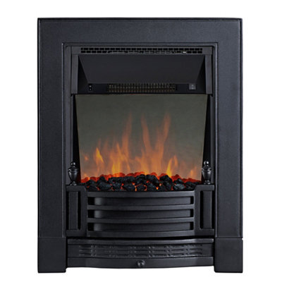 Focal Point Finsbury 2Kw Cast Iron Effect Inset Electric Fire (H)596mm ...