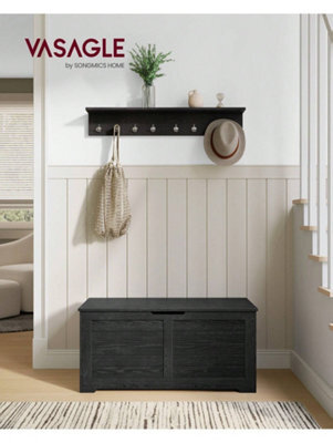 Songmics Vasagle Storage Chest, Storage Bench, Blanket Box With 2 ...