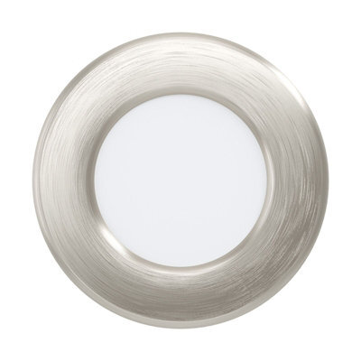 Satin Nickel Steel Flush Downlight With Built-In Led For Walls And ...