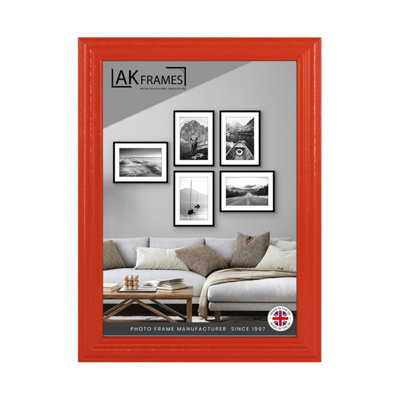 "AK Frames 10X8"" Classic Red Modern Picture Frame - Poster Frame For ...