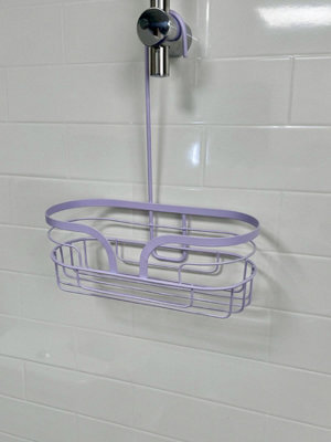 Showerdrape Dante Lilac Mini Shower Caddy by B&Q | ufurnish.com