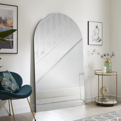 The Online Mirror Shop Leaner Mirror Simplistic Arched Shape With Arch ...