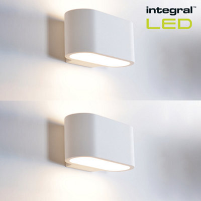 Integral LED Indoor Decorative Paintable Gypsum Chania Wall Mounted ...