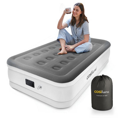 Cosi Home Single Size Air Bed - Built-In Electric Pump And Pillow by B&Q | ufurnish.com