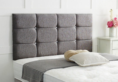 "Adore Designs Roma Chenille 5Ft Kingsize 24"" Headboard - Charcoal" by ...