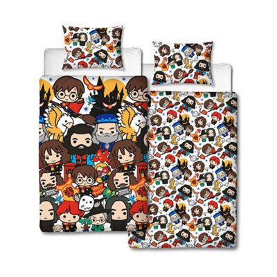 Harry Potter Charm Duvet Cover Set Multicoloured (Single) by B&Q ...