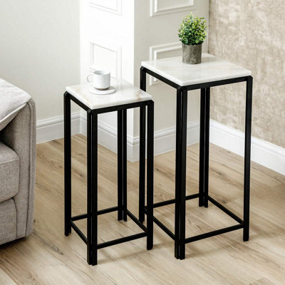 Vanity Living Avrielle 70Cm Nesting End Table For Living Room, Modern ...