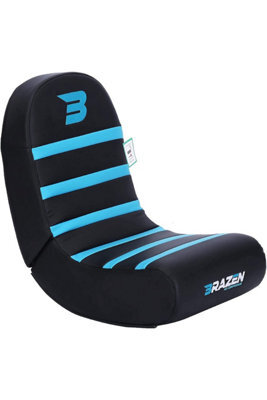 Brazen 18114 Piranha Floor Rocker Blue & Black Gaming Chair by B&Q ...