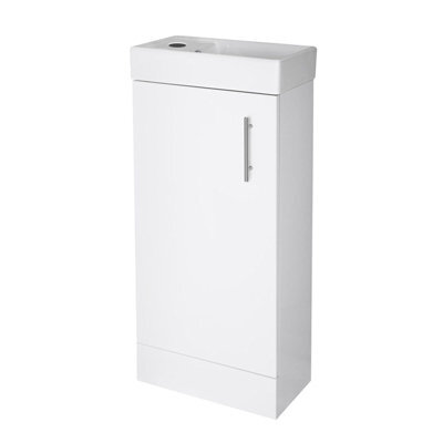 GravaHaus 400mm Floorstanding Bathroom Vanity Unit Basin Sink Storage Cabinet by B&Q | ufurnish.com