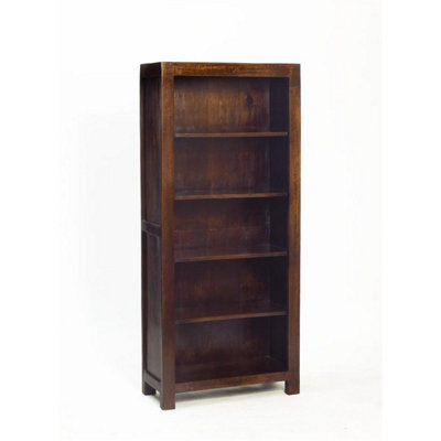 Worcester Poko Dark Mango Large Open Bookcase by B&Q | ufurnish.com