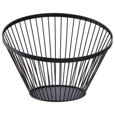 Premier Housewares Interiors By Premier Oblique Basket With Matte Black ...