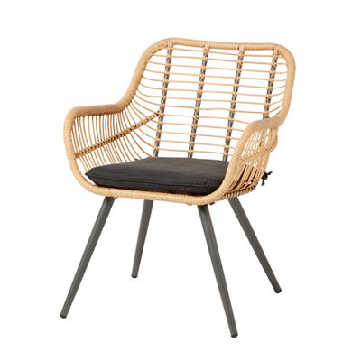 GoodHome Apolima Rattan Effect Armchair by B&Q | ufurnish.com