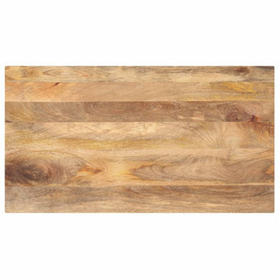 Berkfield Table Top 100X60X3.8 Cm Rectangular Solid Wood Mango by B&Q ...